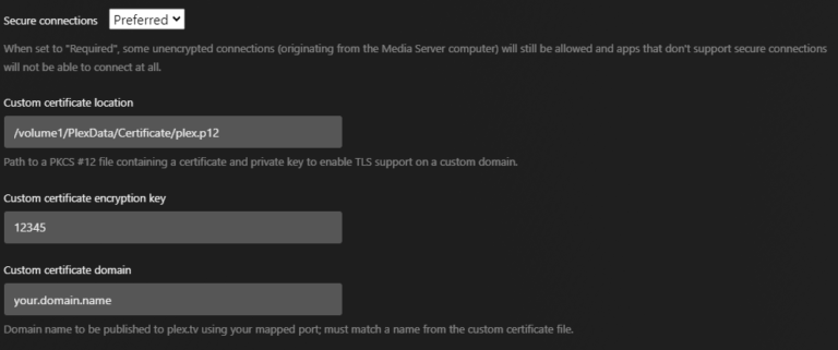 Synology Plex LetsEncrypt Certificate Configuration – Robin van Bruggen