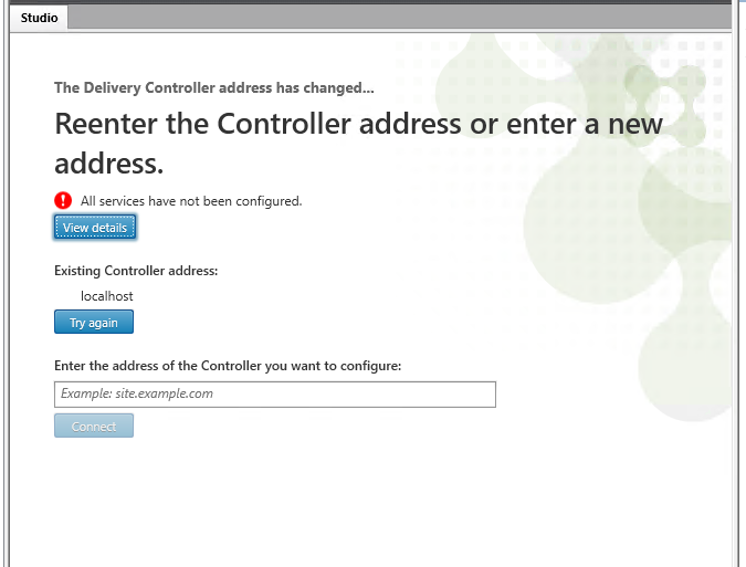 Citrix Studio: Database has not been configured for the Citrix Machine ...
